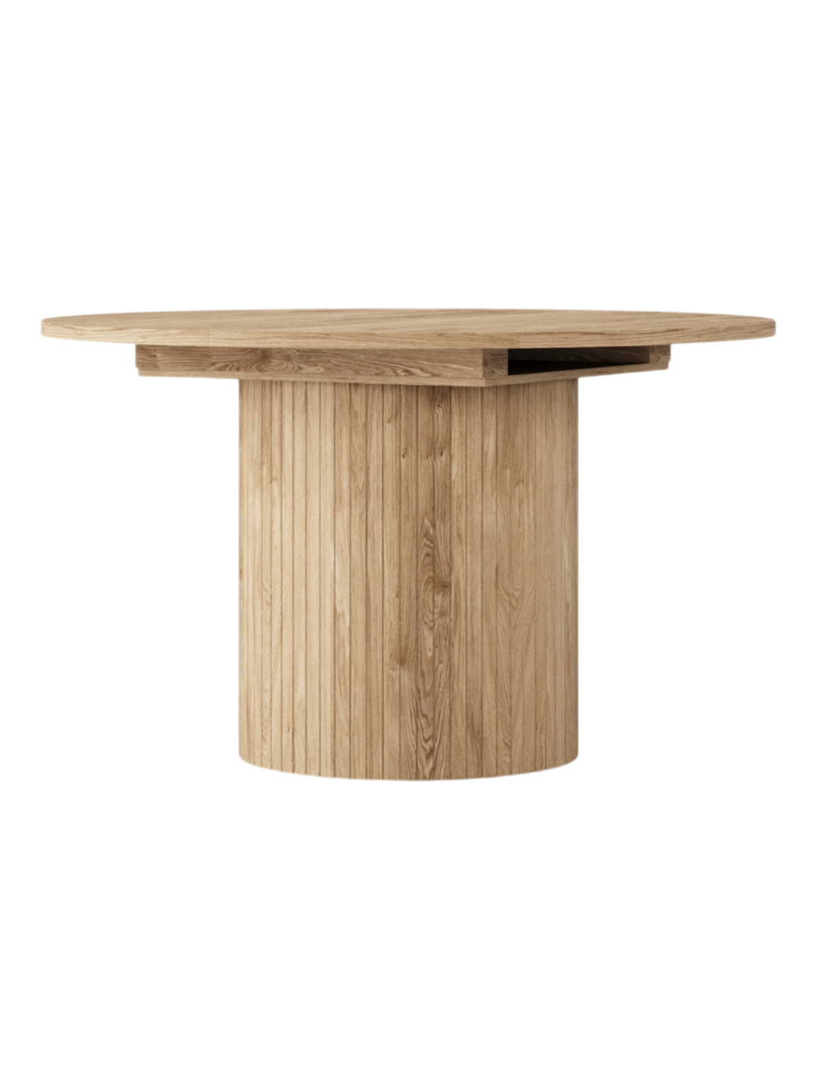 Malmo Round Extendable Dining Table – Natural Oak – Home Gallery